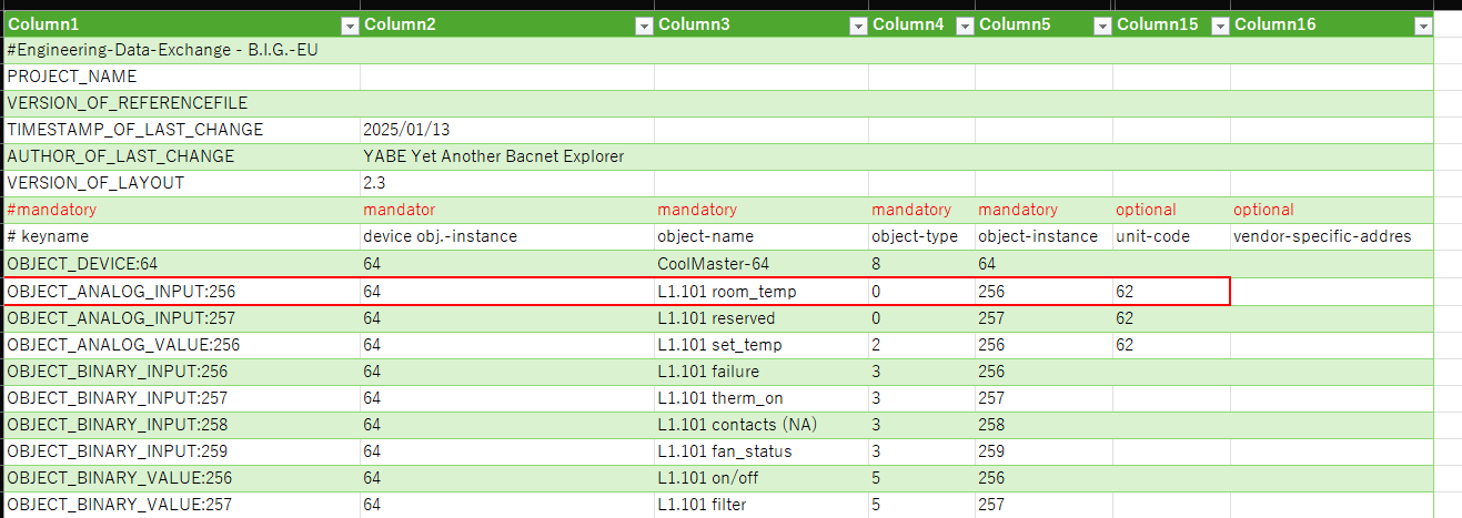 BACnetのEDEからオブジェクトリスト授受用CSVファイルに変換する方法 – スマートライト株式会社