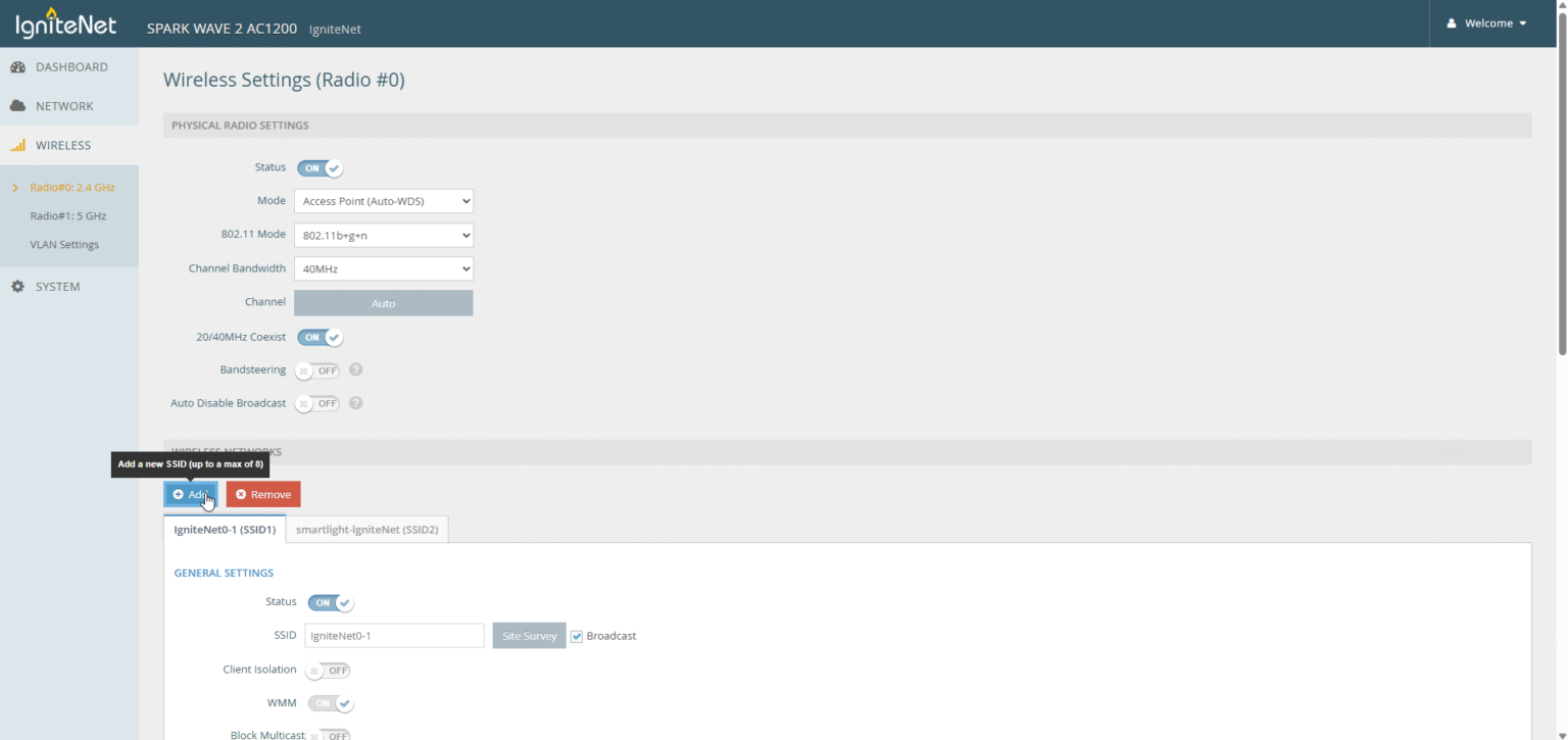 IgniteNetの設定方法 – スマートライト株式会社