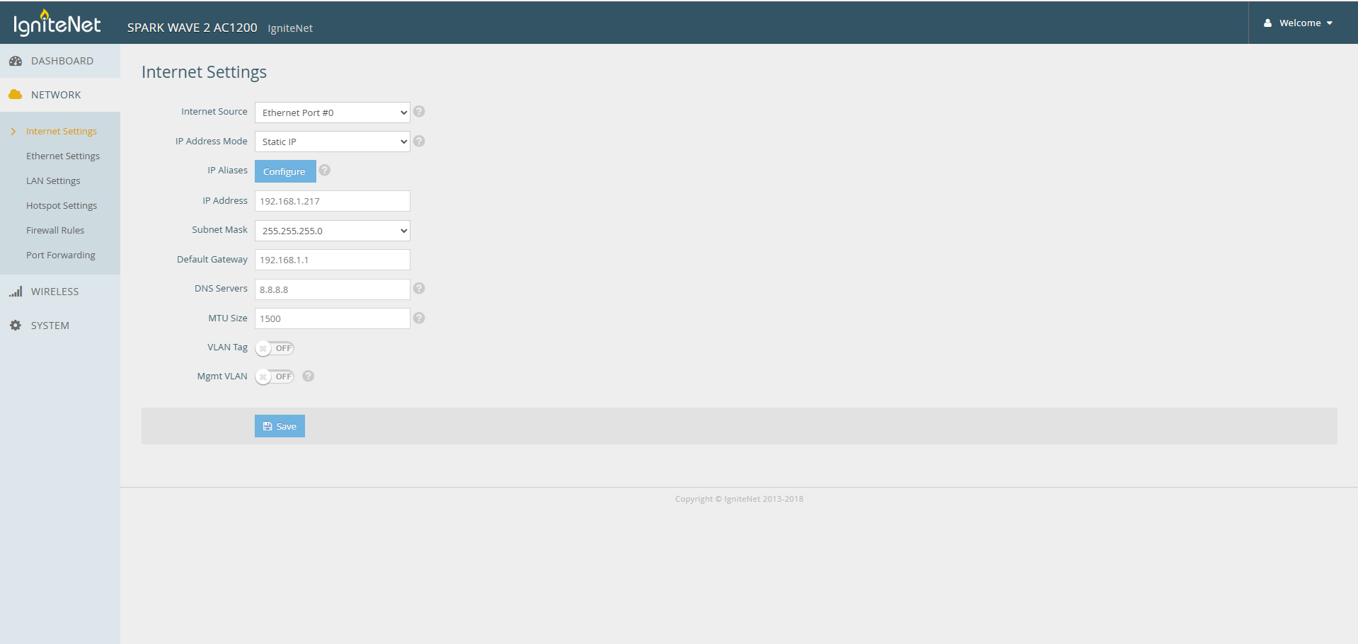IgniteNetの設定方法 – スマートライト株式会社