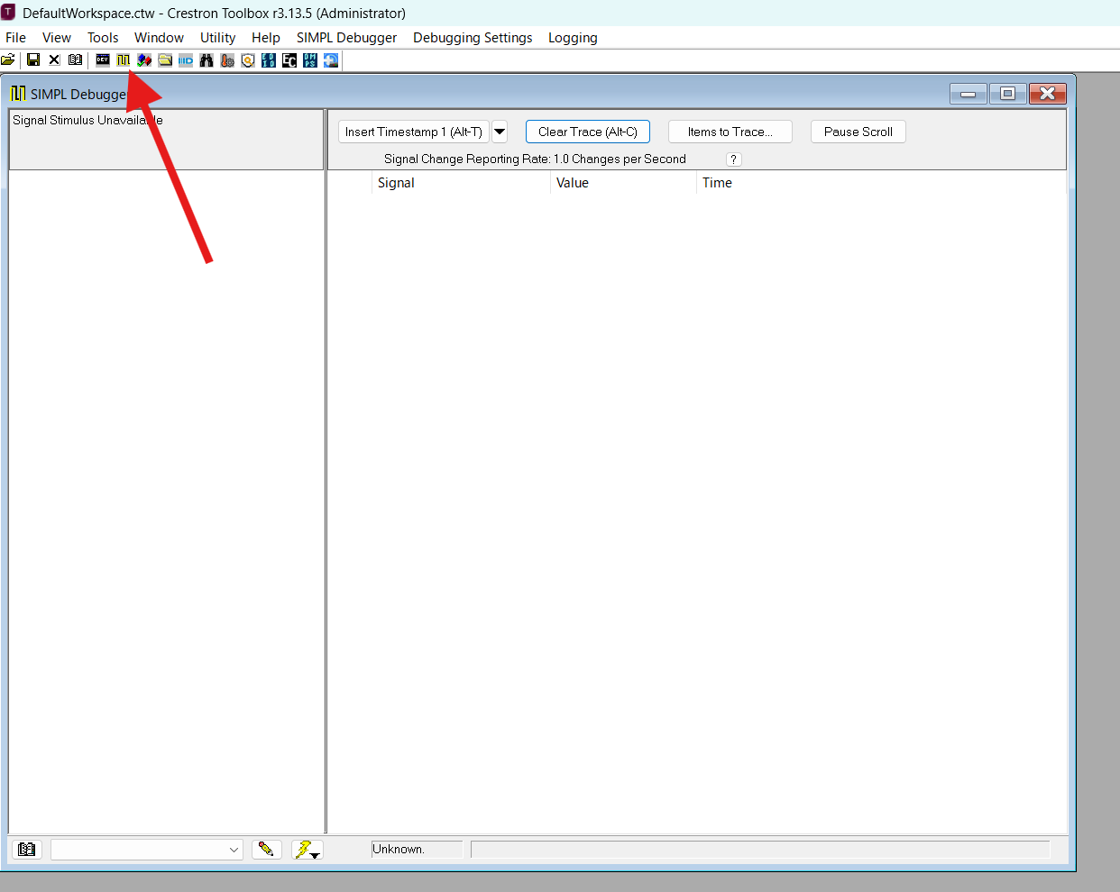 My First Crestron Program -4 SIMPL Debugger – スマートライト株式会社